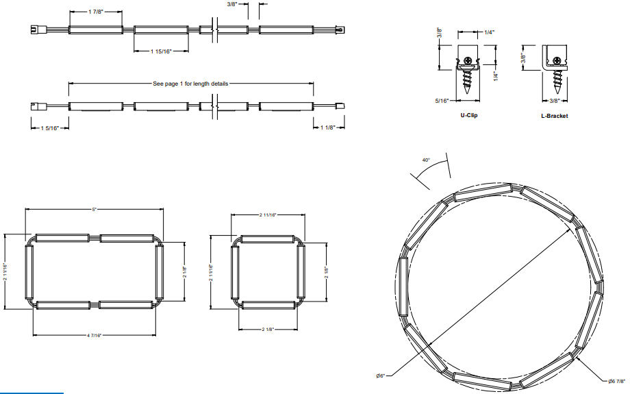 Microline 7x7 Flexible Slim Cove Light by Bruck