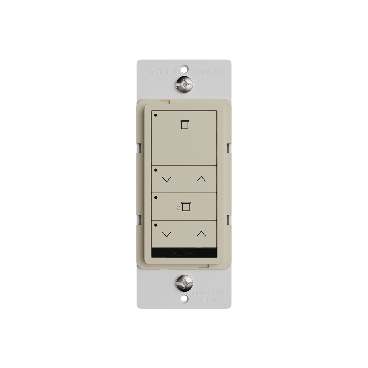 LMSH-SW222-I DLM Wired Standard Shade Switch, 2-Button, 2-Rocker, Ivory ...